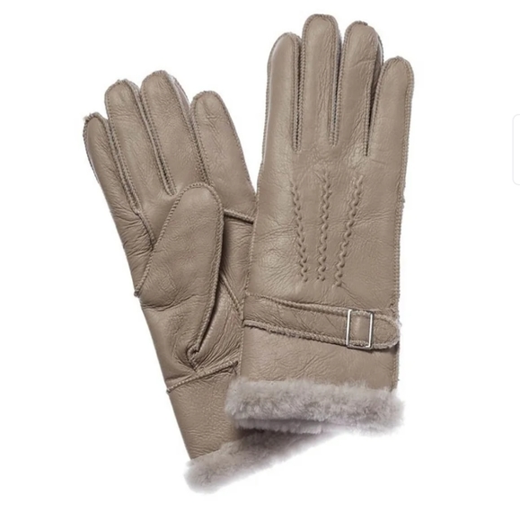 Surell | Accessories | Surell Genuine Leather Sheepskin Shearling Glove ...